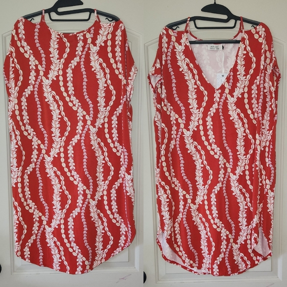 Ava Sky | Dresses | New Ava Sky Dress Rei Ruby Ginger Lei Xs Red Cold ...